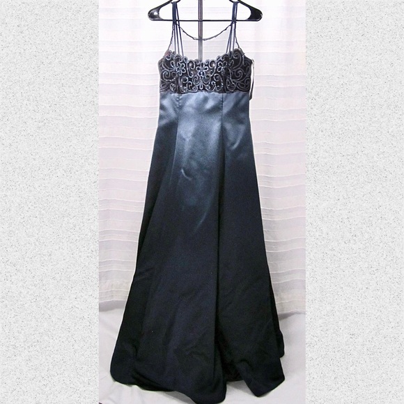 Morgan & Co. | Dresses | Hp 12 Vintage 90s Navy Blue Homecoming Or Prom ...